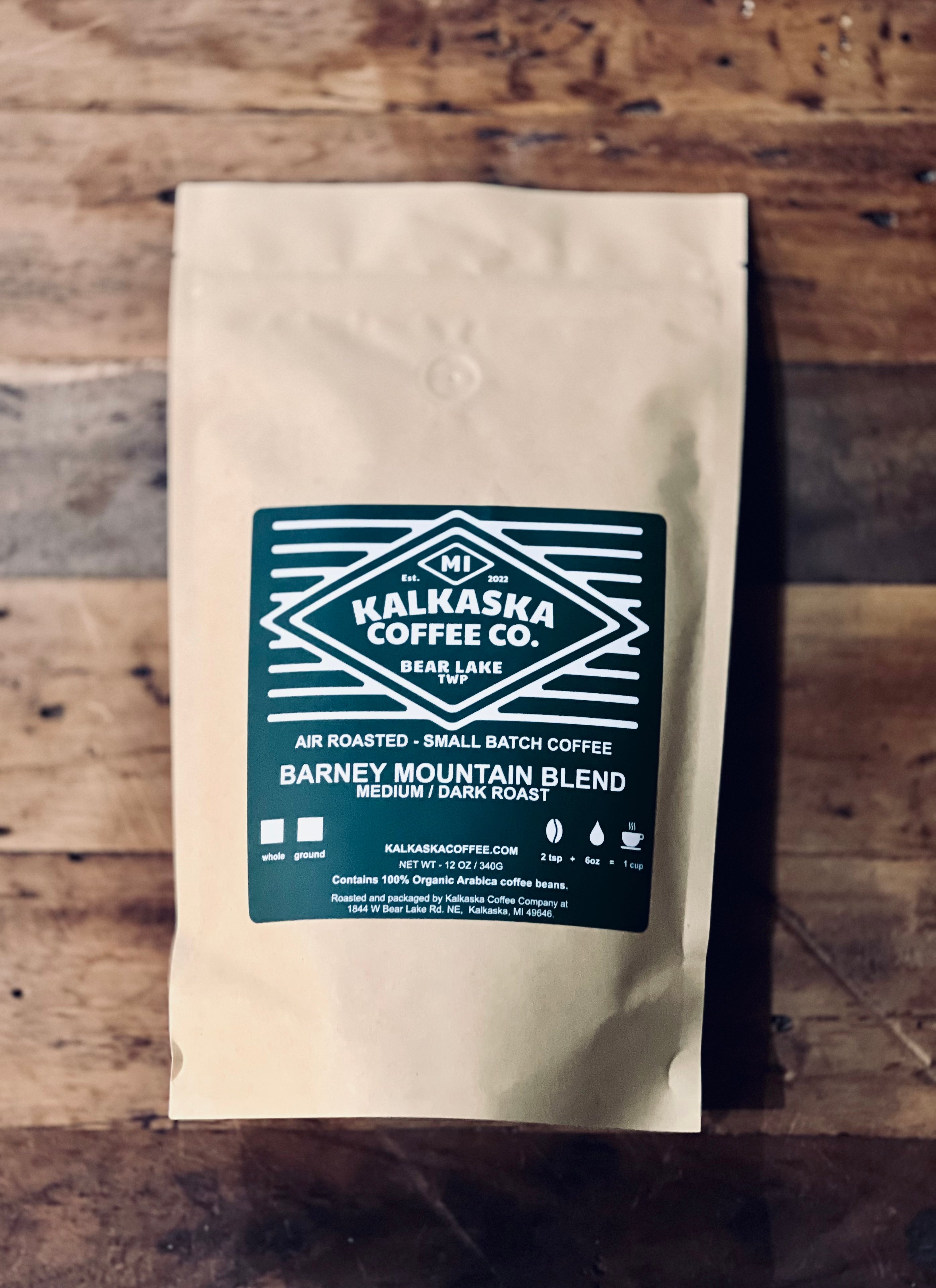 Barney Mountain - Medium-Dark Roast | Kalkaska Coffee Company